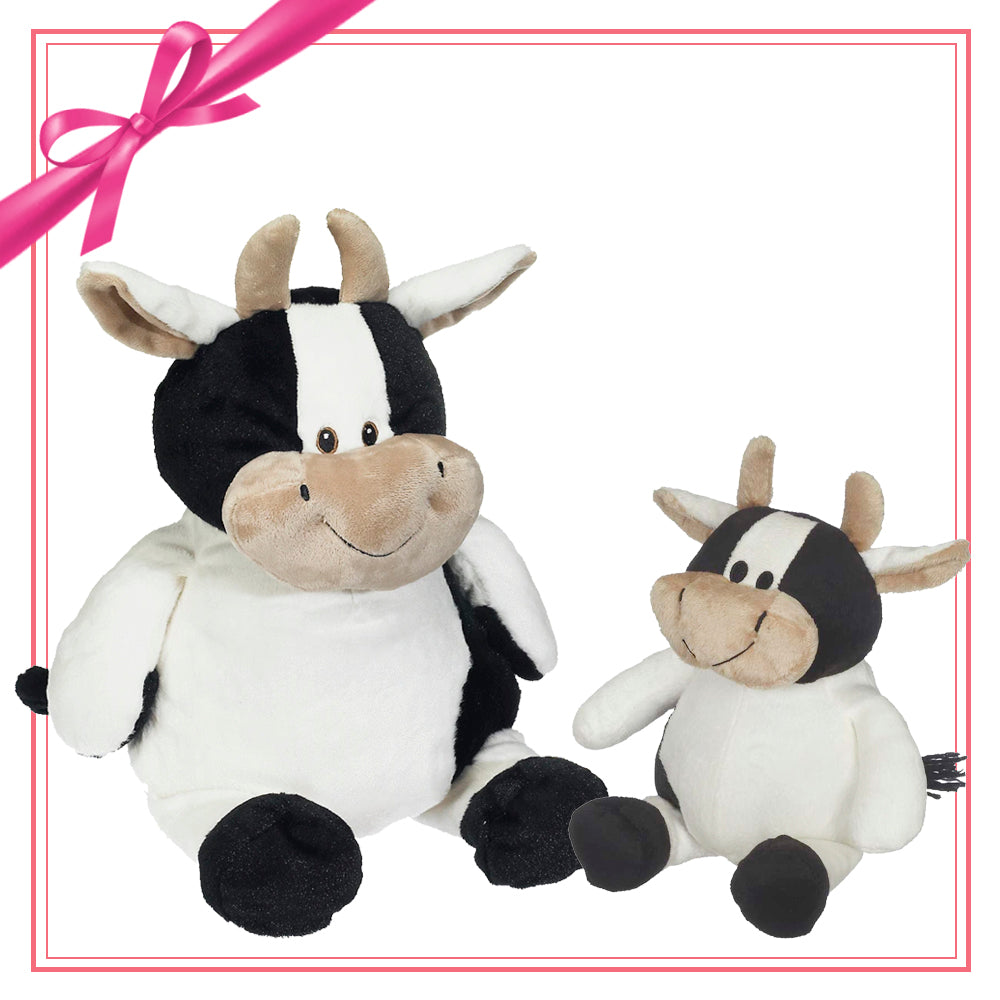 Gift Set - MooMoo Cow Buddy & Mini Plush – EmbroiderBuddy